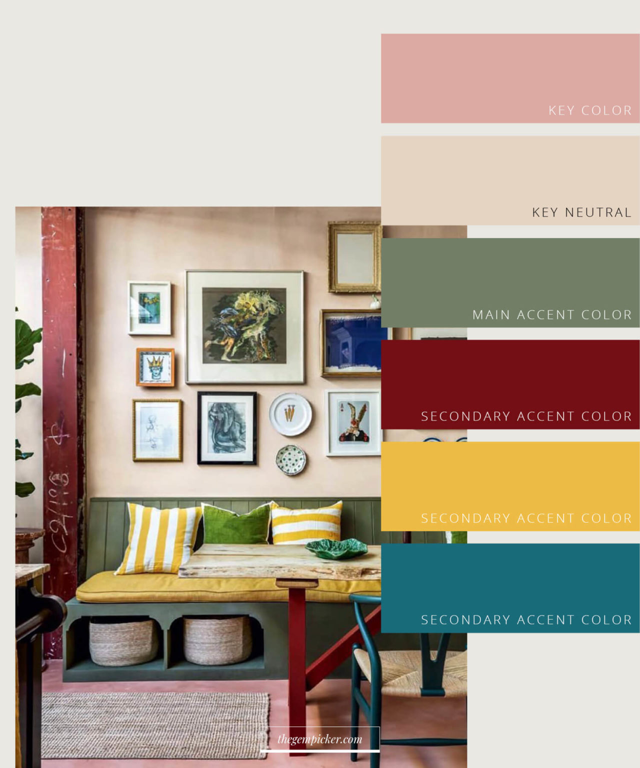 How to Pick a Cohesive Color Palette for Interior Design | The Gem Picker